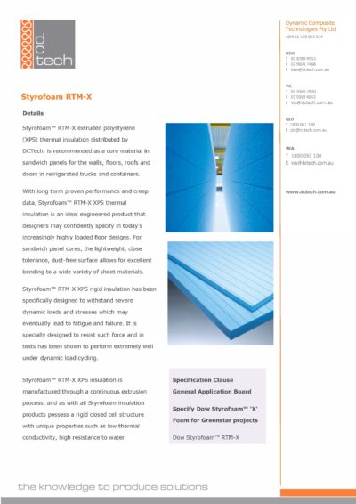 RTM-X Styrofoam Refrigerated Transport - Dctech