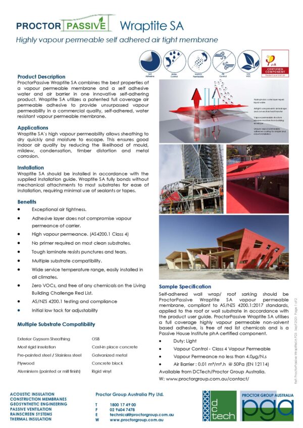ProctorPassive Wraptite SA - Dctech