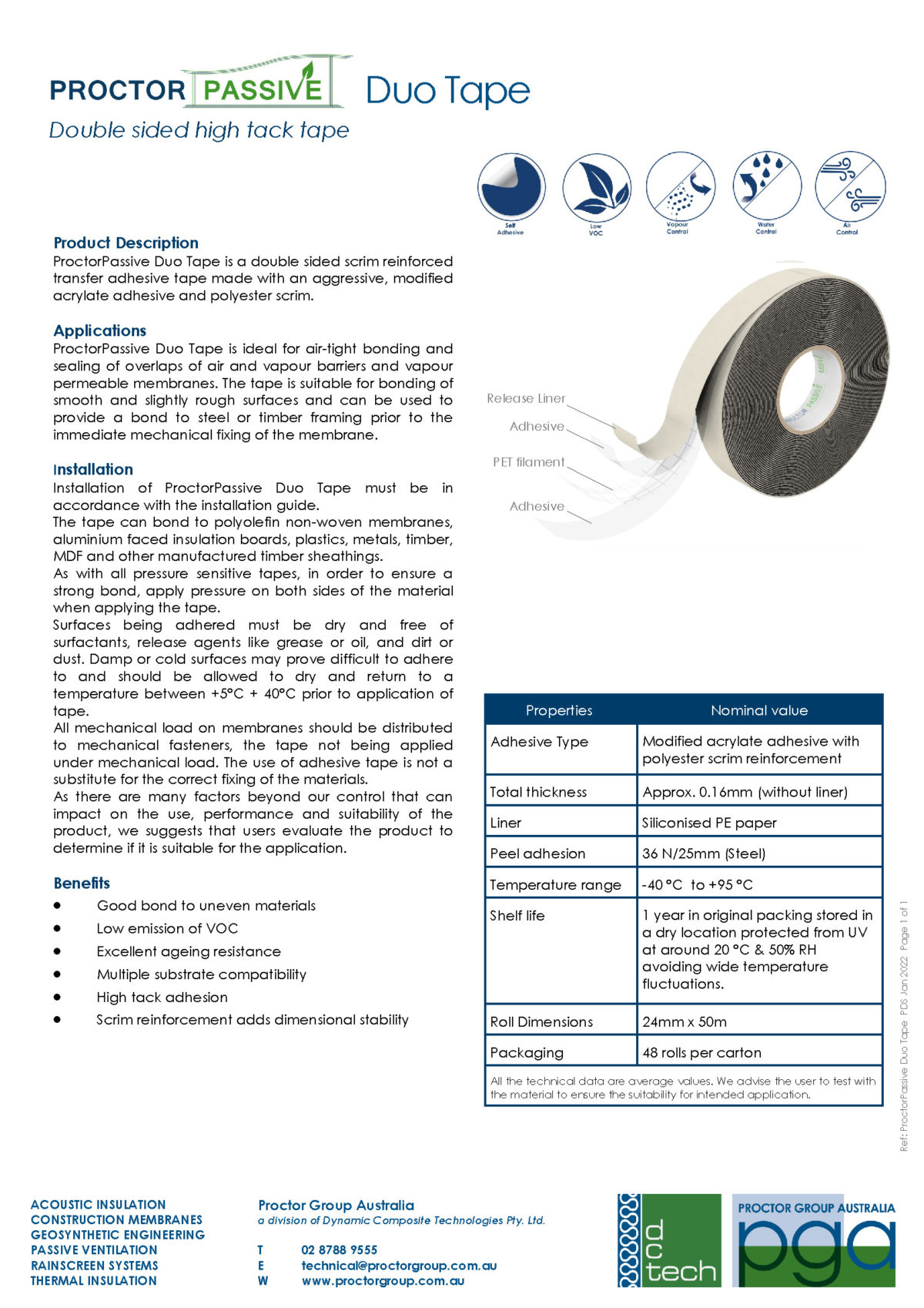 ProctorPassive Duo Tape - Dctech